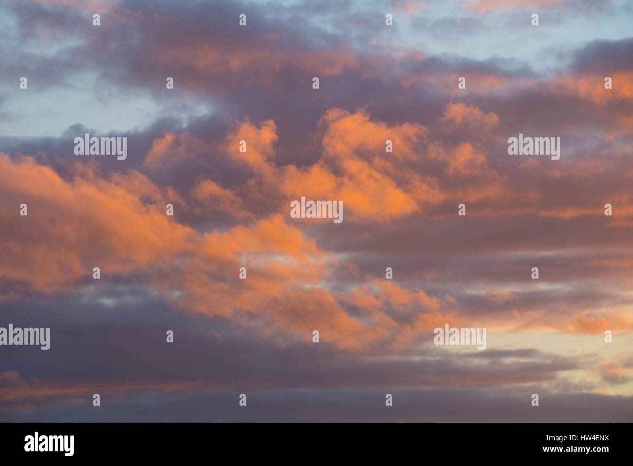 Red sky with dramatic clouds Stock Photo - Alamy