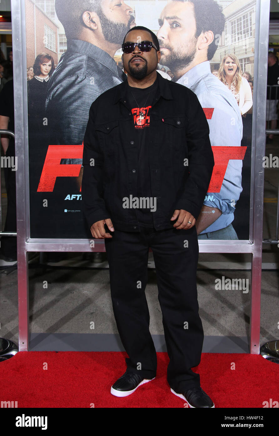 Premiere Of Warner Bros. Pictures' Fist Fight" Featuring: Ice Cube ...