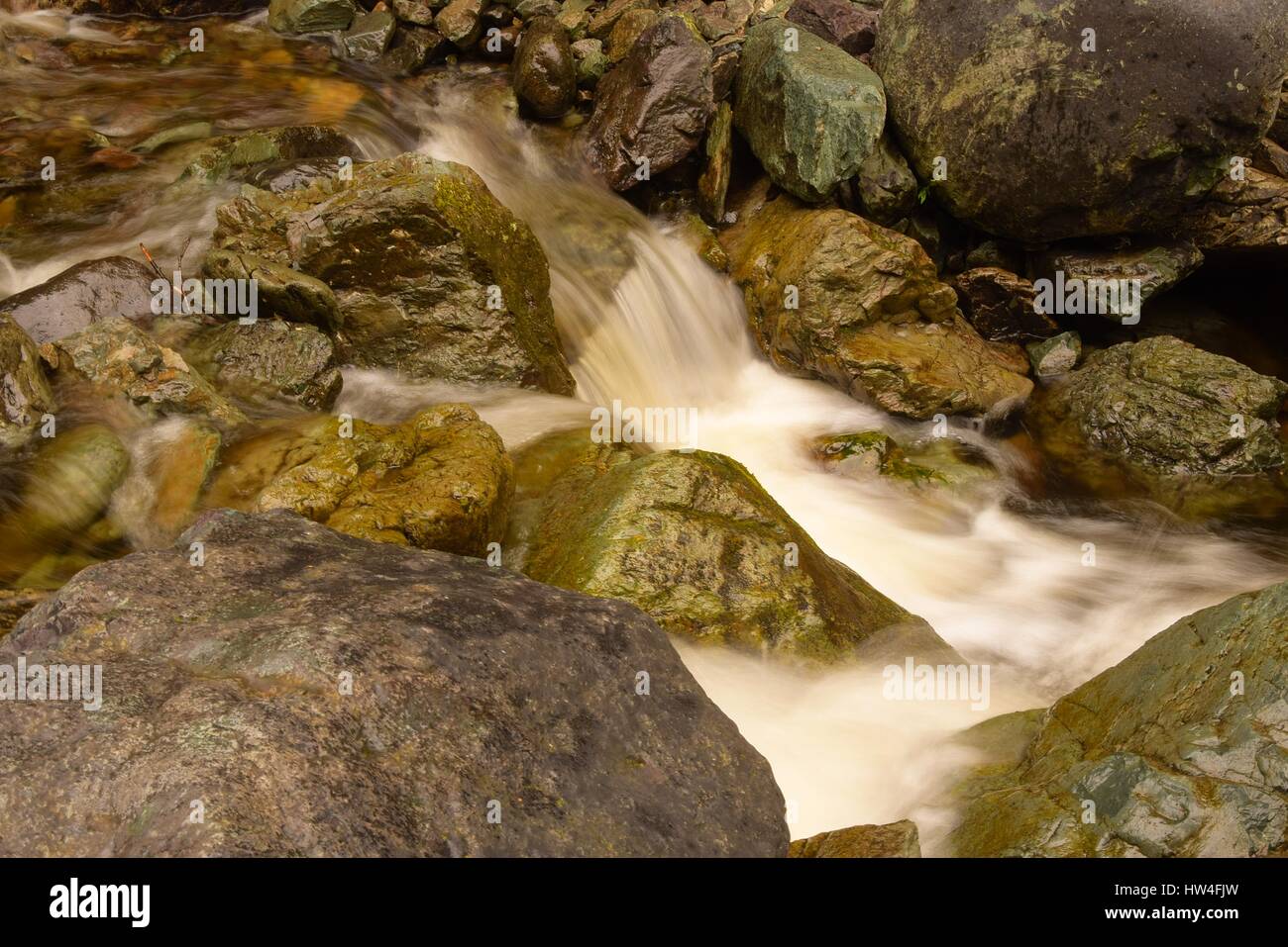 cascade waterfall lodore falls lake district england Stock Photo - Alamy