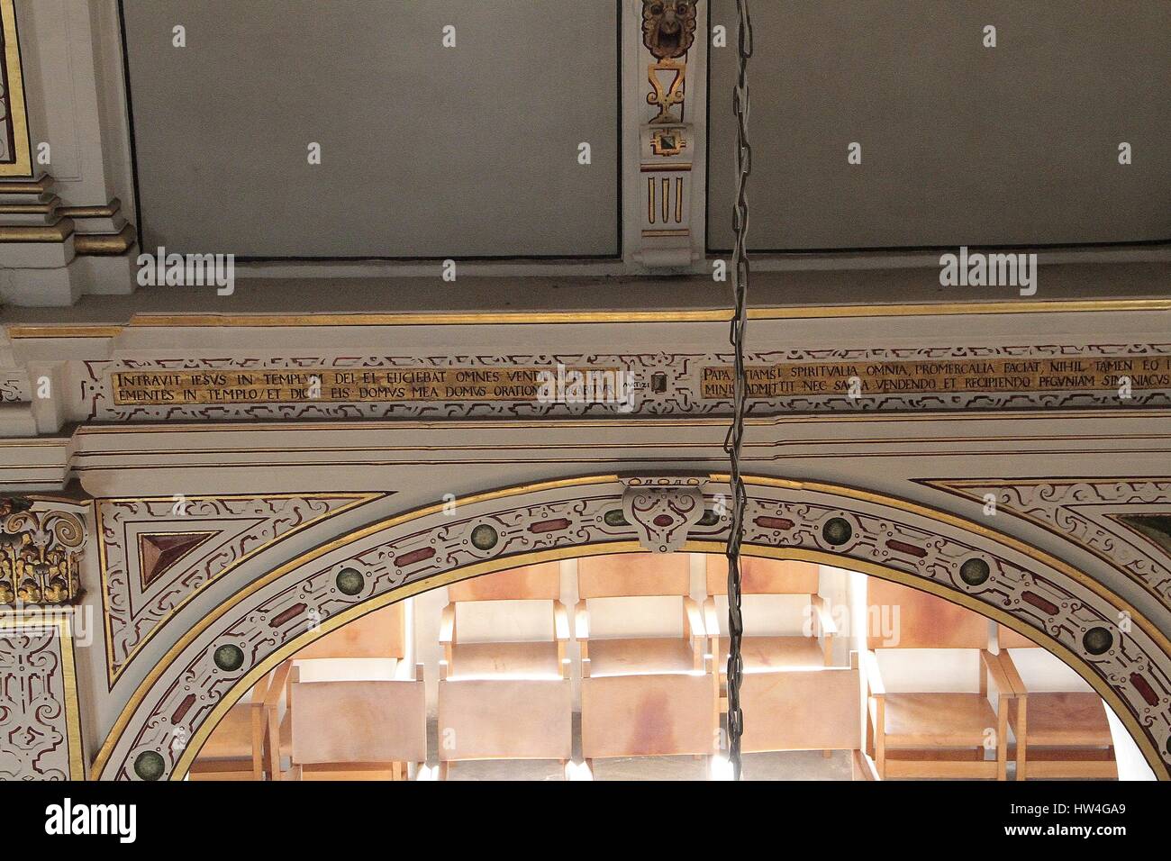 The castle church at Wilhelmsburg Castle. The castle was built between ...