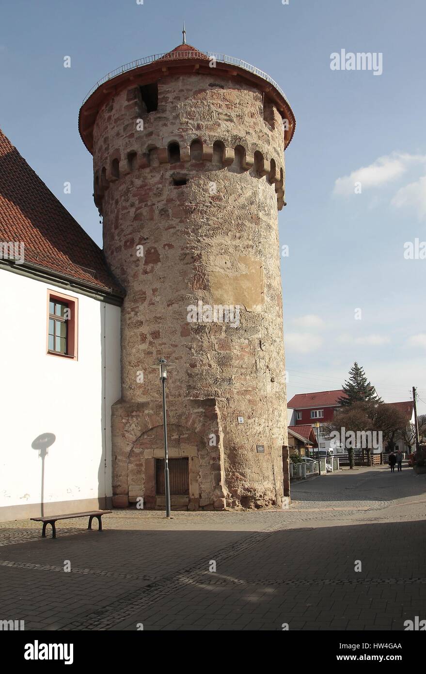 The Gunpowder Tower in Schmalkalden. In 1335 the Gunpowder Tower was ...