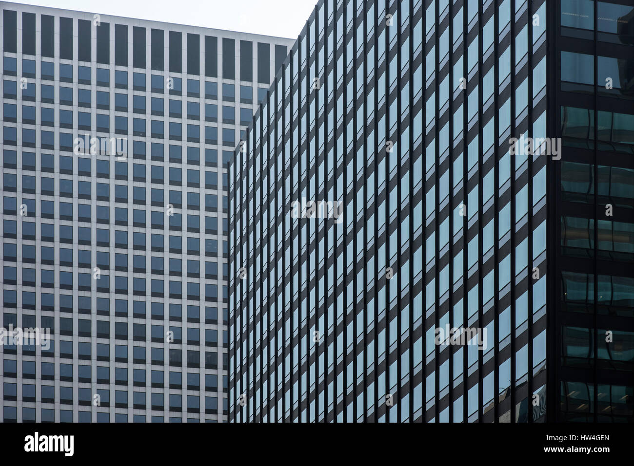 Modern high rise office buildings, Chicago Stock Photo - Alamy