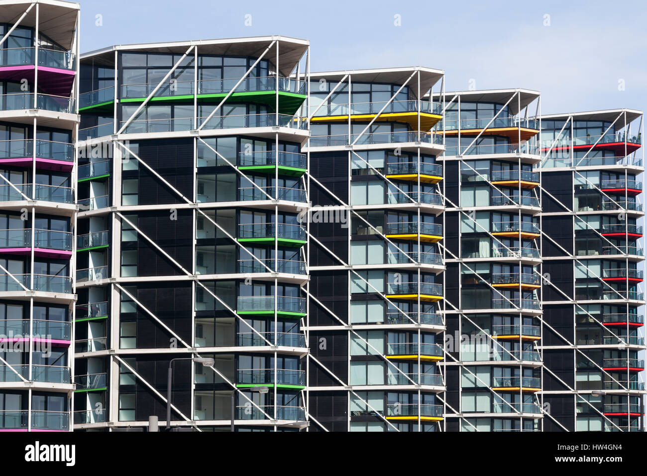 Exterior view of the Riverlight residential apartments in Nine Elms ...