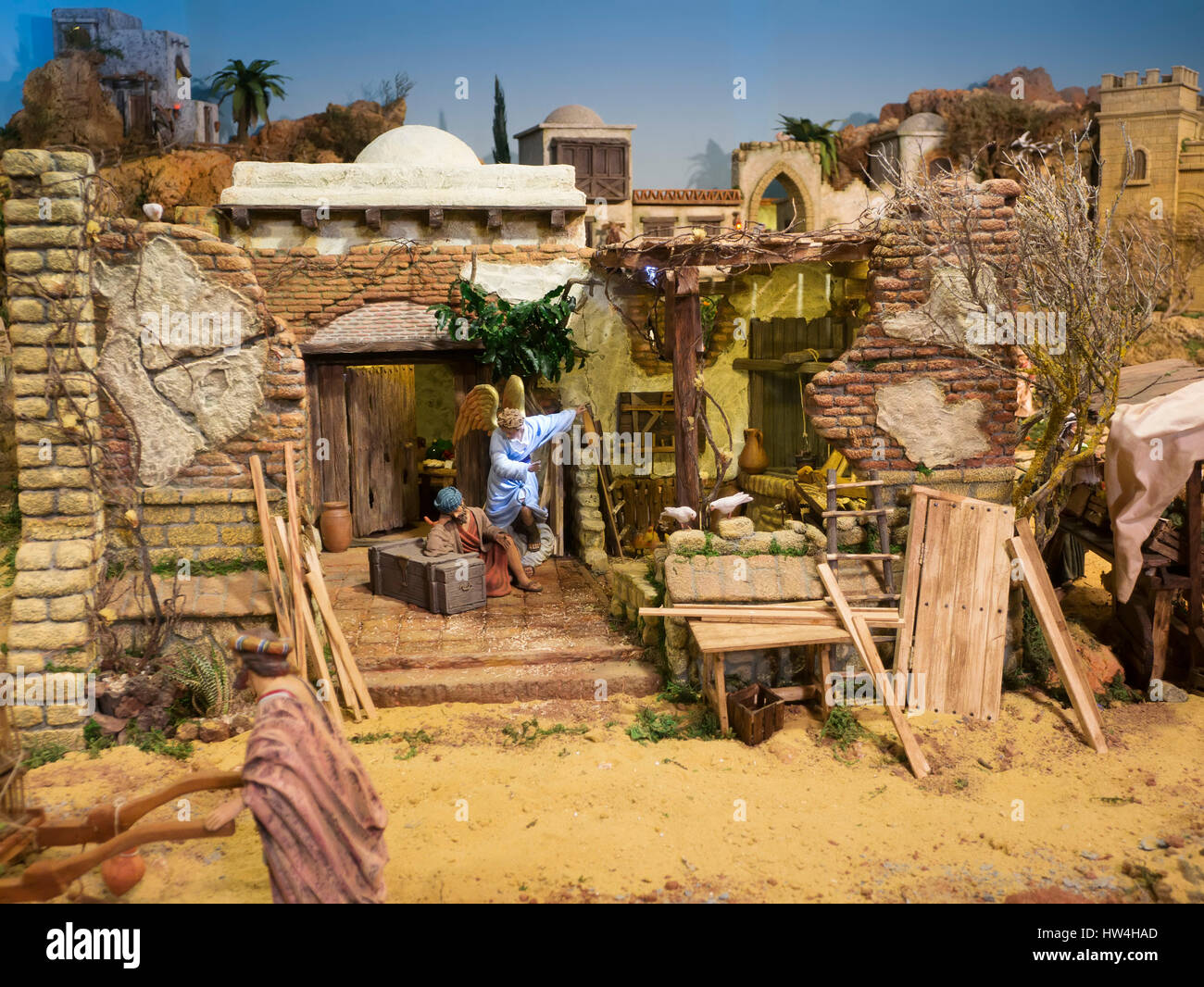 Christmas, Nativity scene, Religion. Cathedral church, Costa del Sol ...