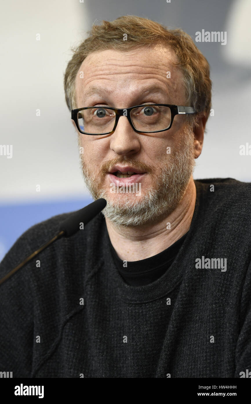 James Gray attending a press conference for 'The Lost City of Z' during ...