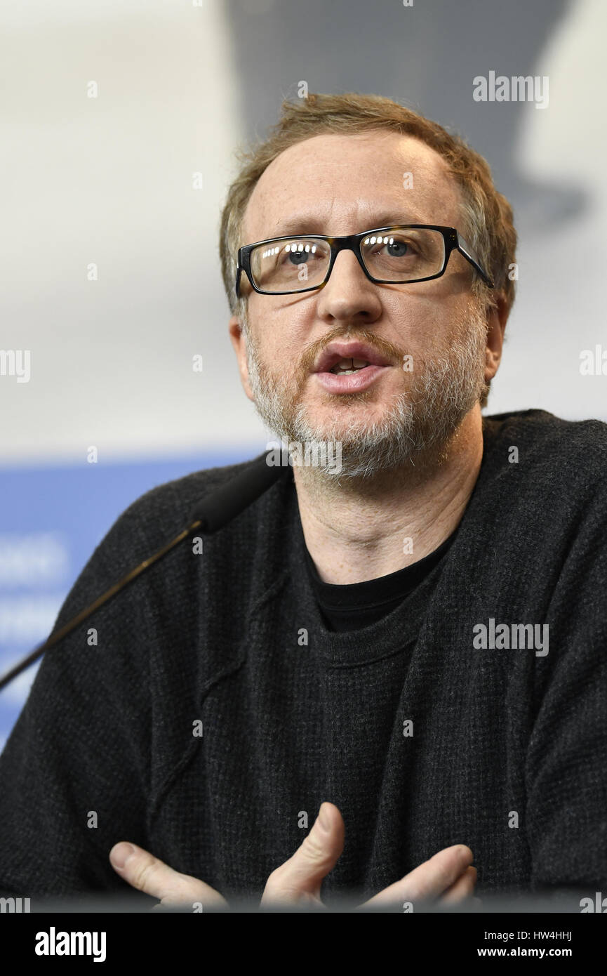 James Gray attending a press conference for 'The Lost City of Z' during ...