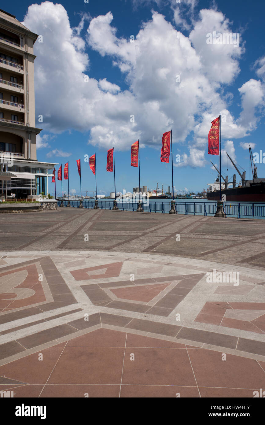 Mauritius, Capital city of Port Louis. Popular Le Caudan waterfront and ...