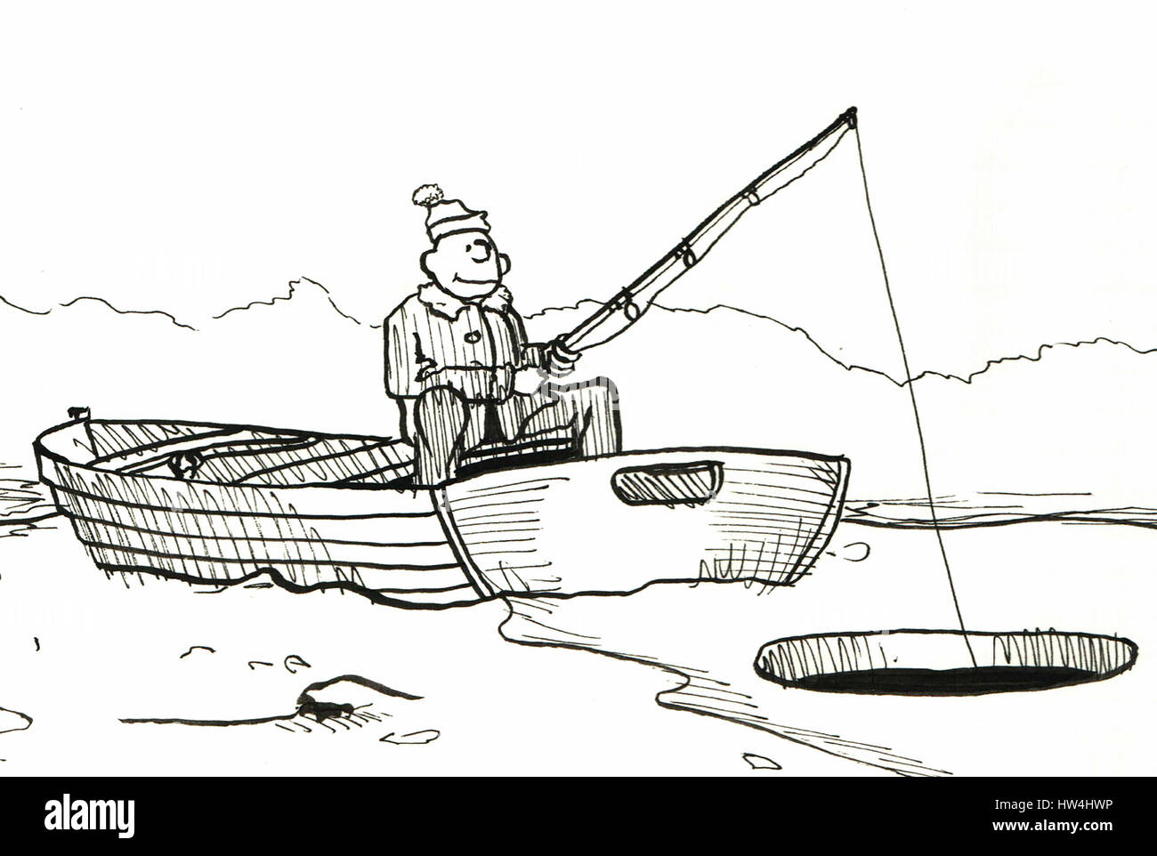 Fishing male Cut Out Stock Images & Pictures - Alamy