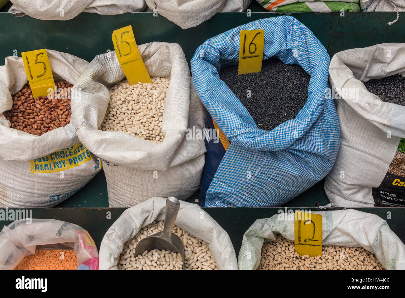 beans sold at mahane Jehuda market, Jerusalem, Israel Stock Photo - Alamy