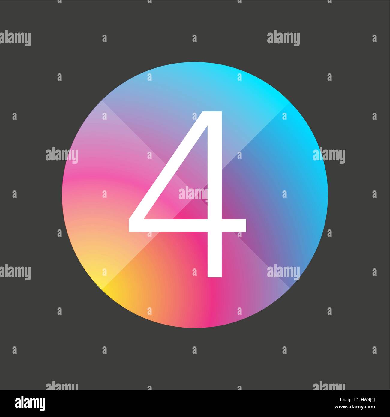 Number Four Colorful Button Stock Vector Image Art Alamy Number Four Colorful Button Stock Vector Image Art Alamy