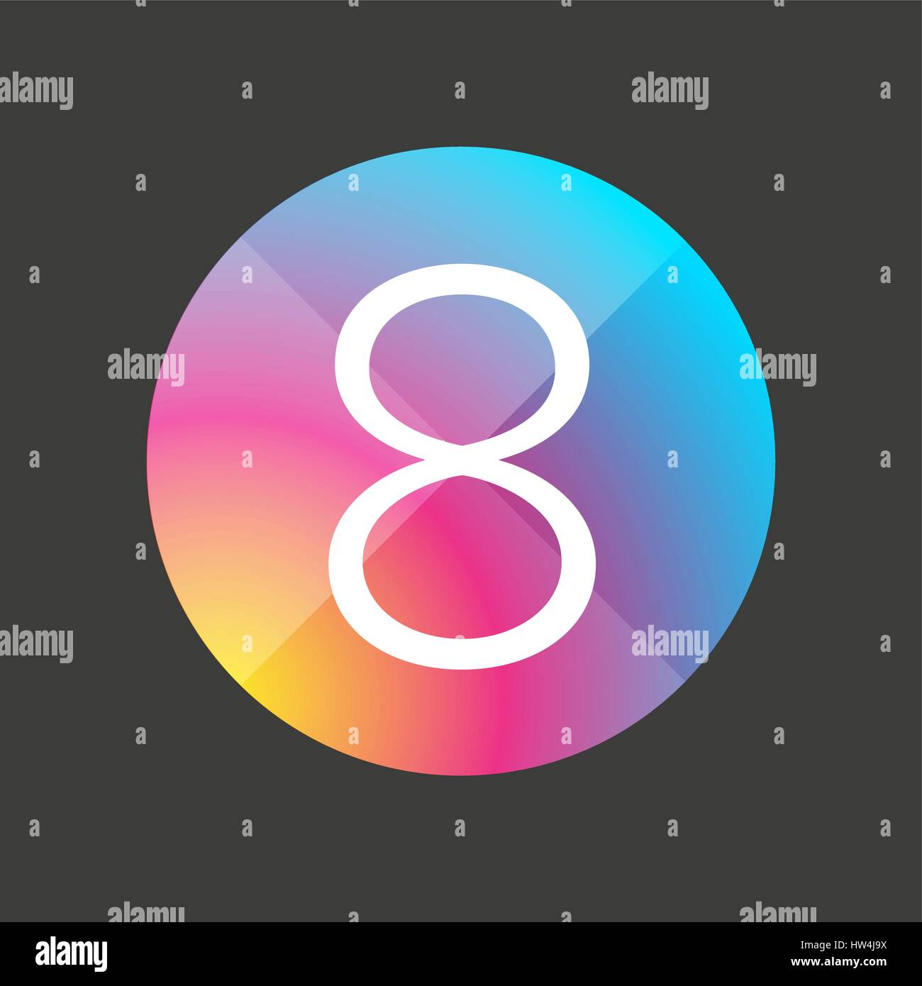 Eight number Stock Vector Images - Alamy