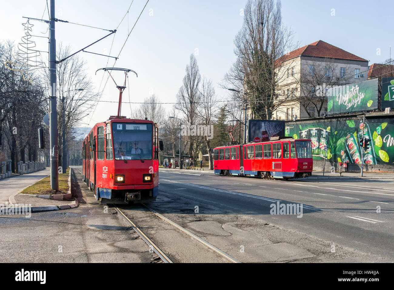 Old tram cars in the city of Belgrade, Serbia Stock Photo - Alamy