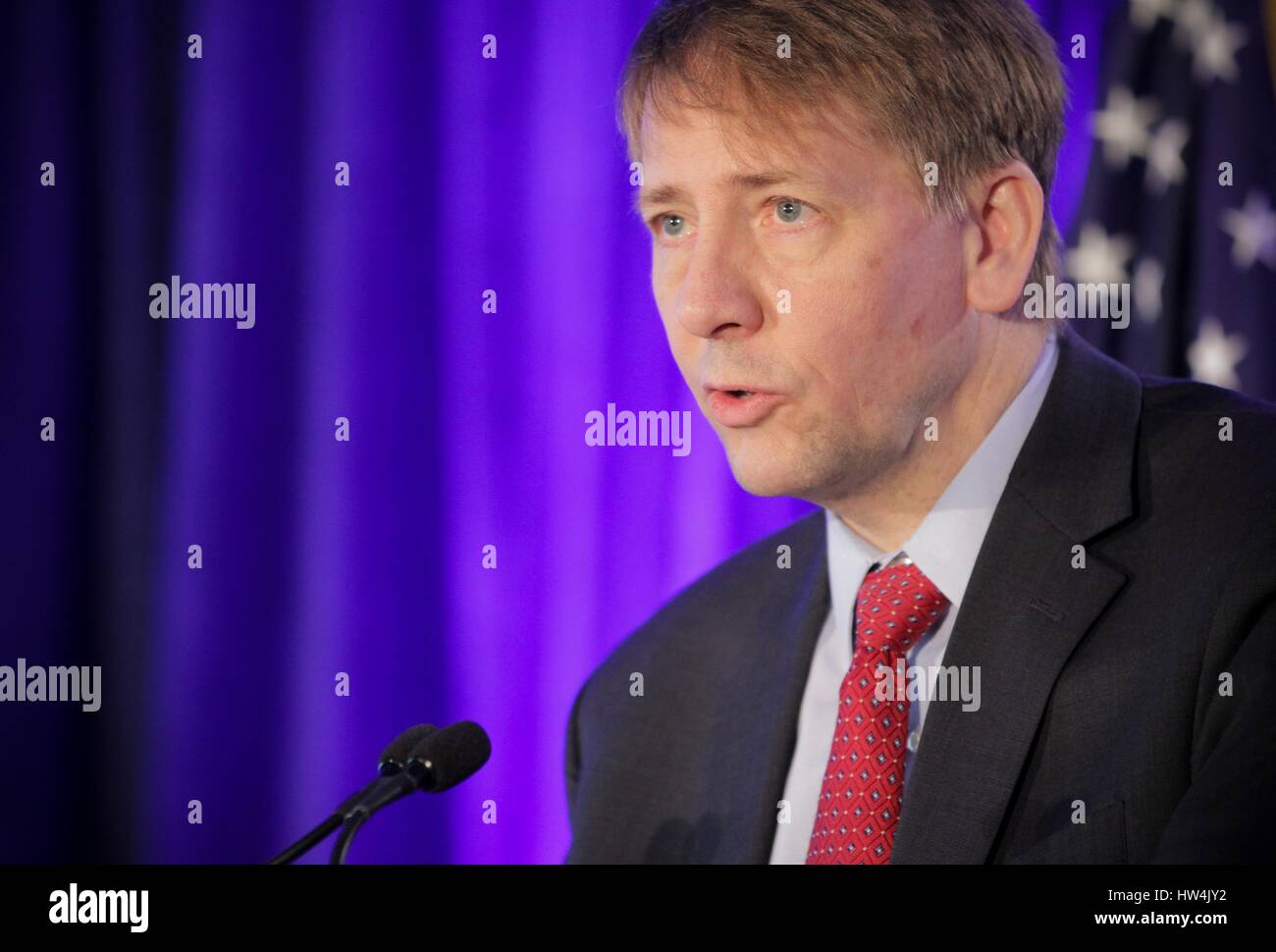 U.S. CFPB Director Richard Cordray during hearings on Debt Collection ...