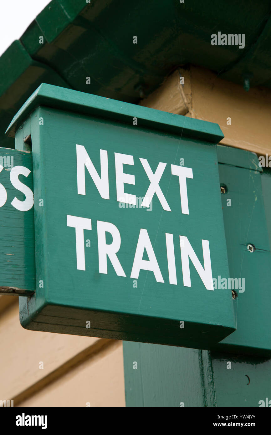 Next train sign hi-res stock photography and images - Alamy