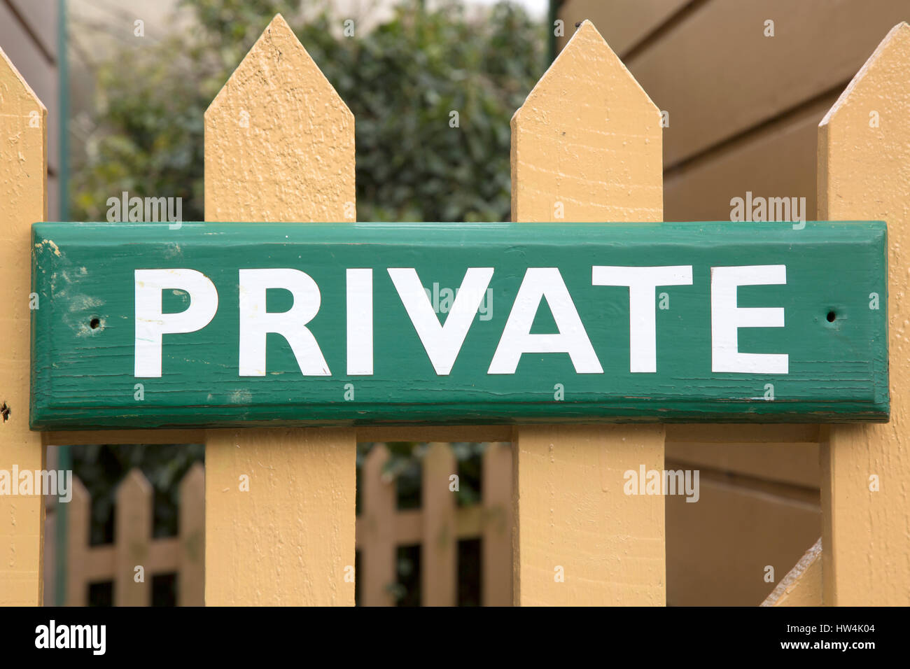 Private Sign on House Entrance Stock Photo - Alamy
