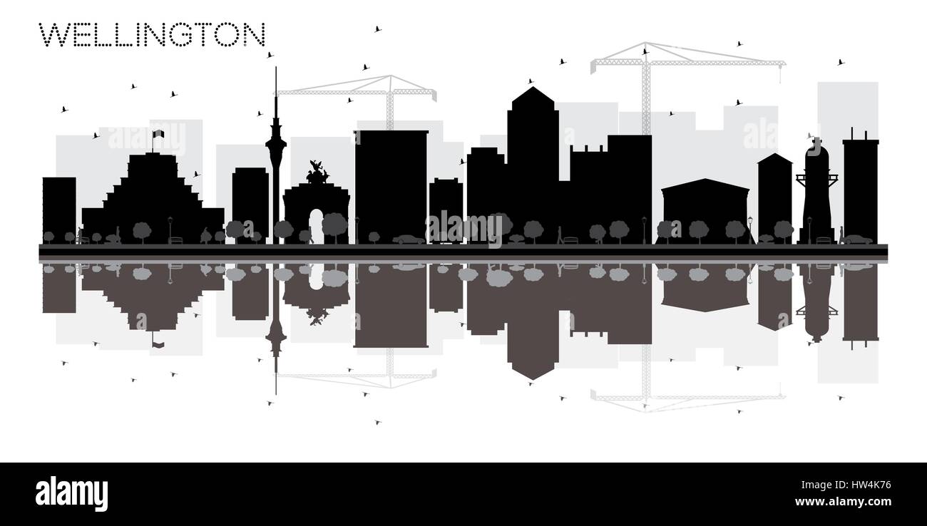 Skyline wellington Stock Vector Images - Alamy