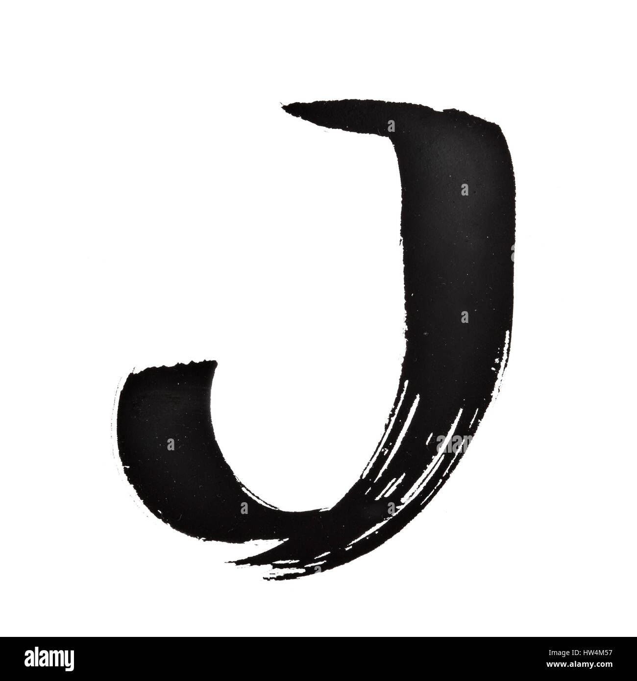 J - Ink letters isolated over the white background Stock Photo - Alamy