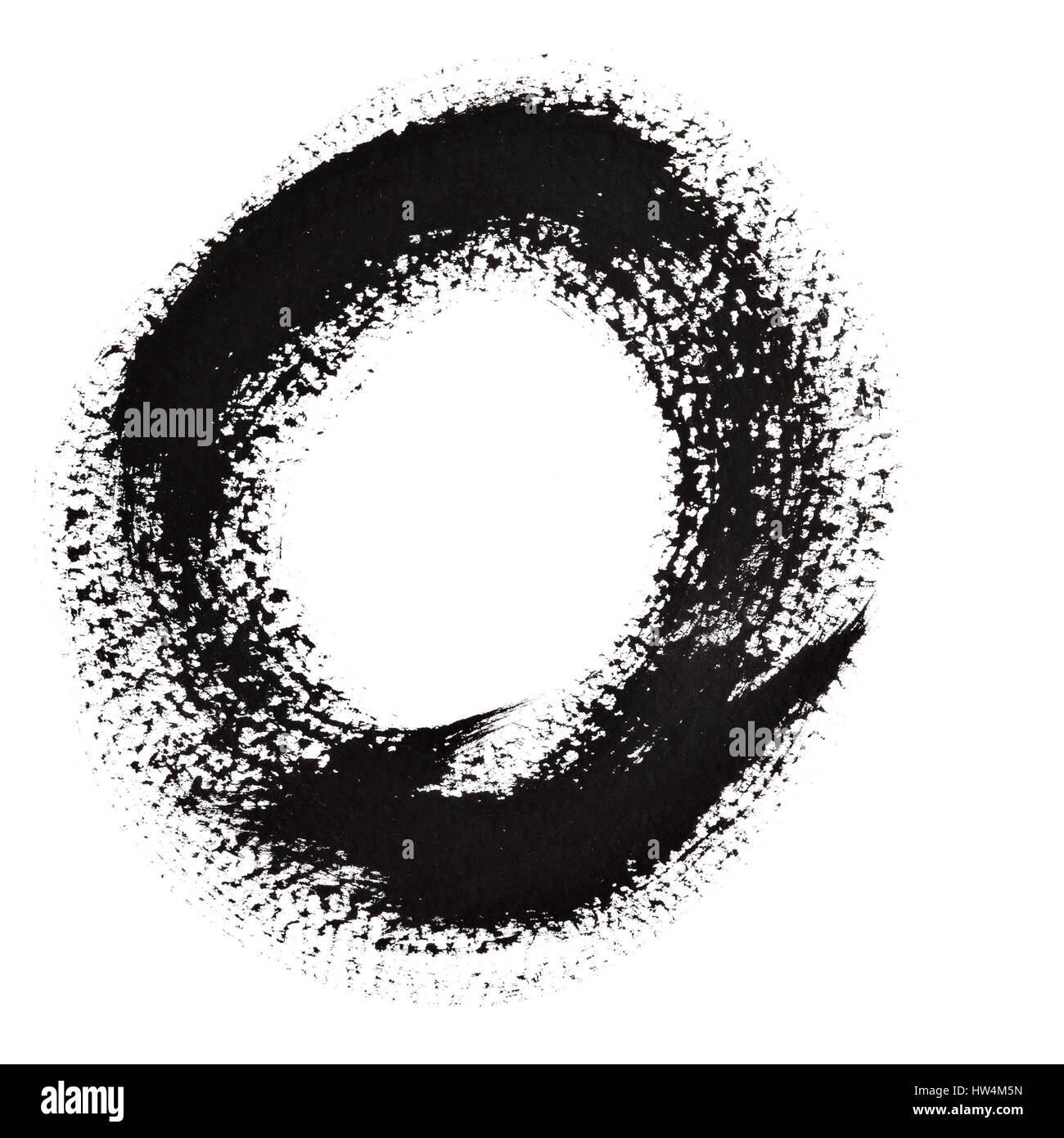 O - Ink letters isolated over the white background Stock Photo - Alamy