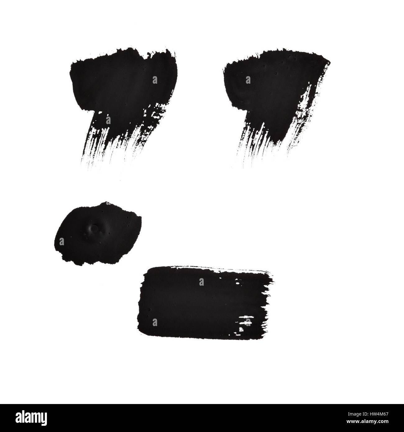 Ink marks isolated over the white background Stock Photo - Alamy