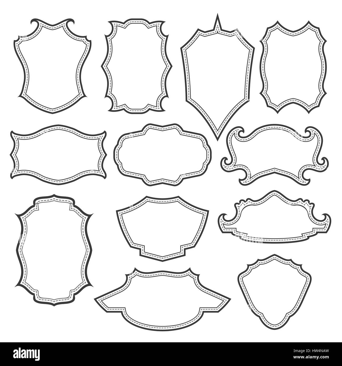 Grey frames Stock Vector Images - Alamy