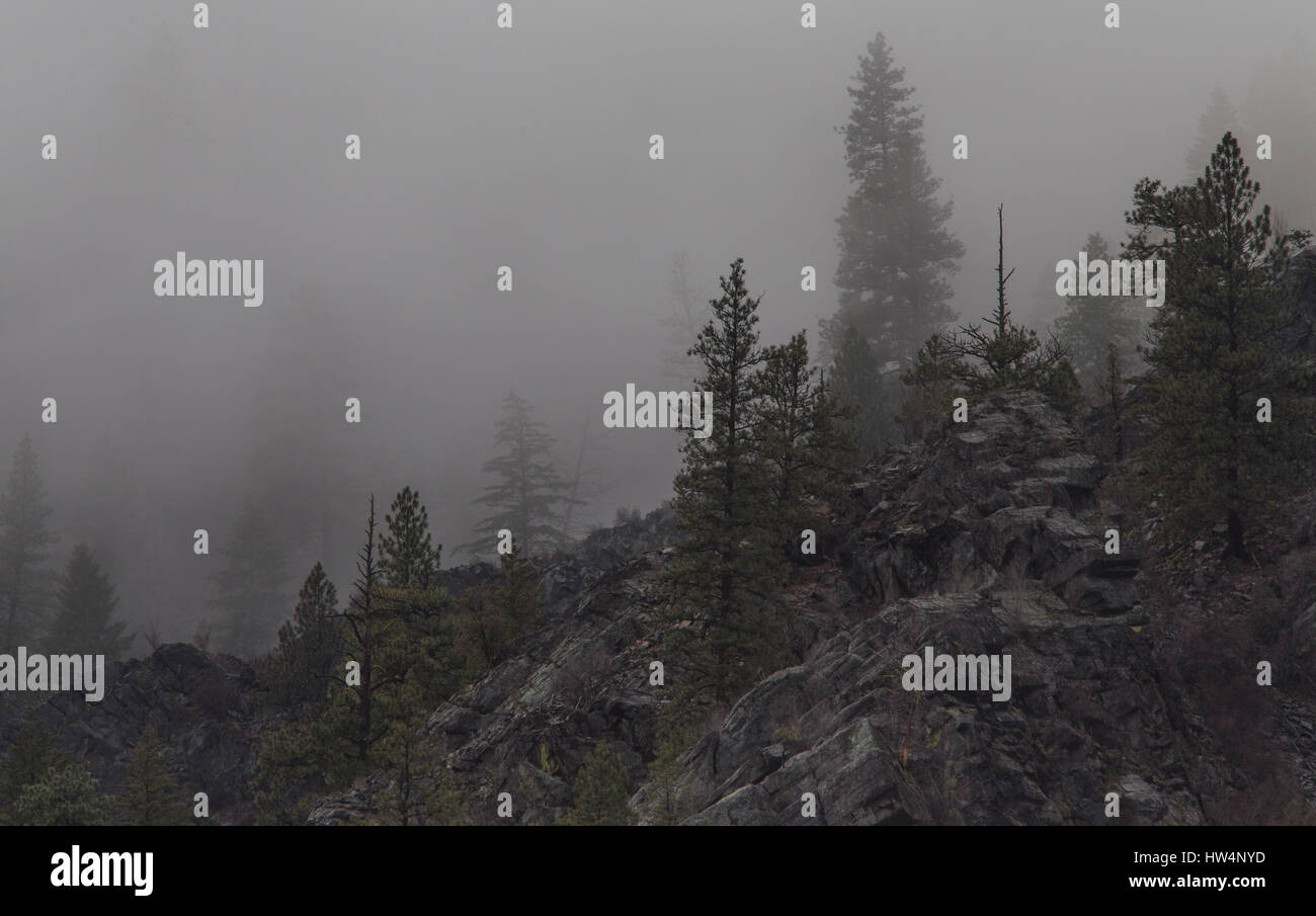 A woman stand beneath a waterfall in Montana Stock Photo - Alamy