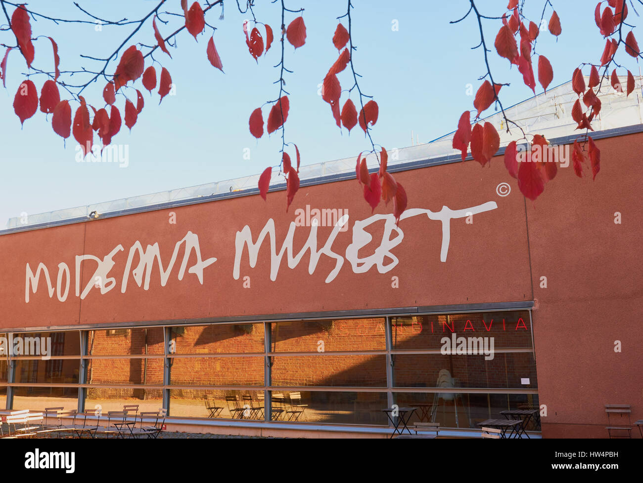 Stockholm island skeppsholmen moderna museet hi-res stock photography ...