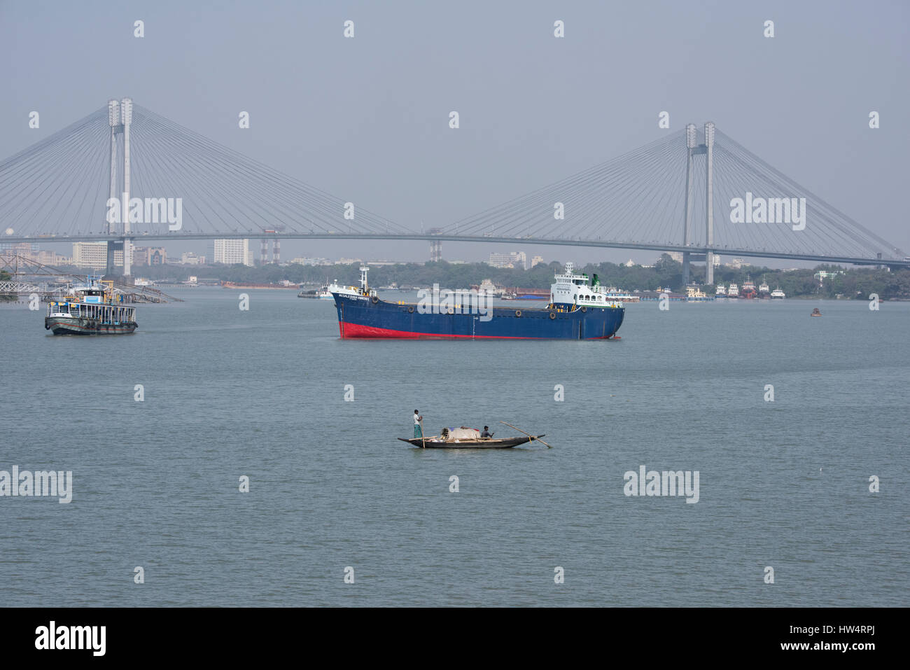India, Kolkata (aka Calcutta) West Bengal, Hooghly River. Vidyasagar ...