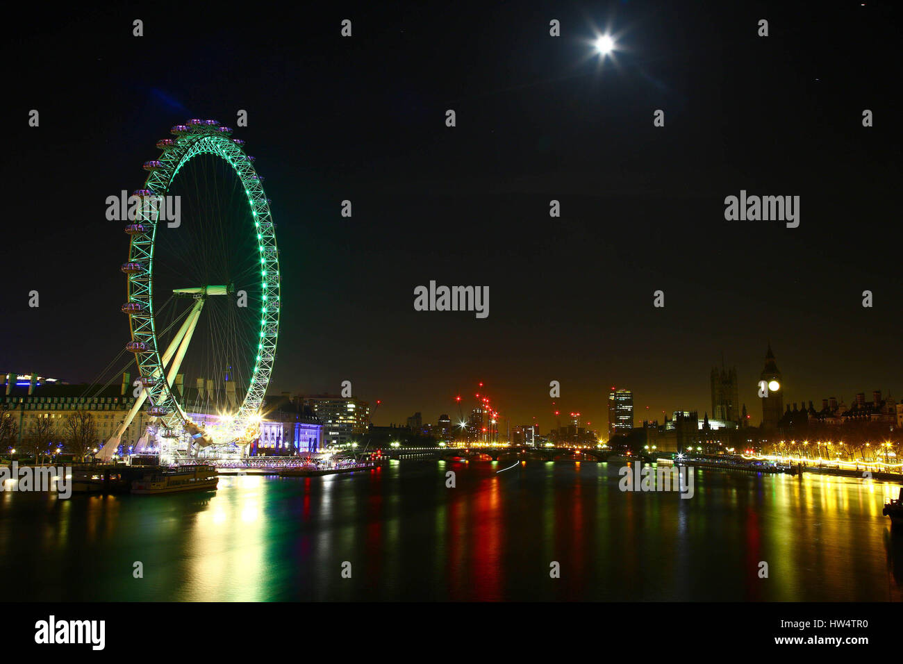 EDITORIAL USE ONLY The Coca-Cola London Eye, on London's South Bank is ...