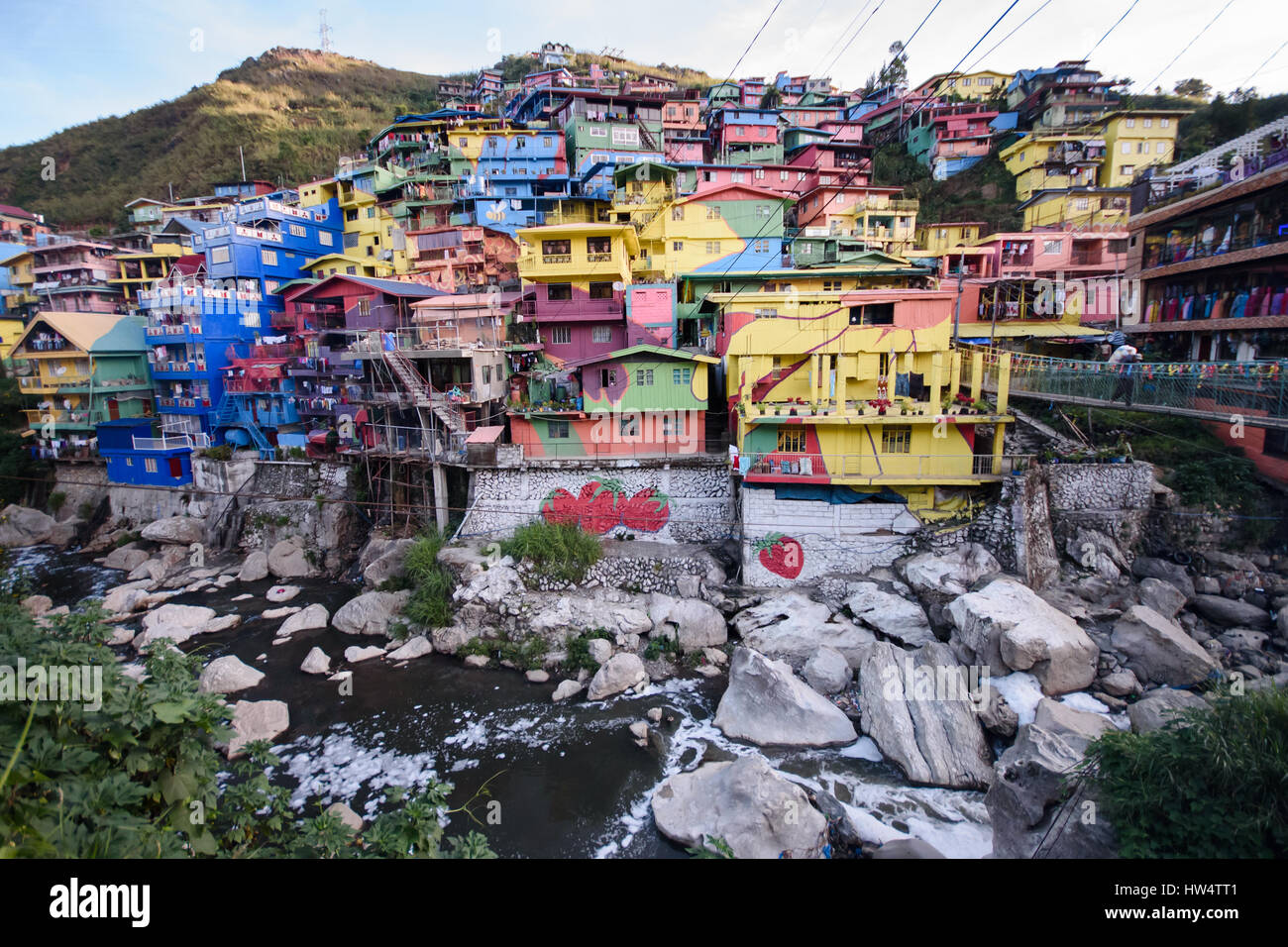 Colorful houses at Stobosa La Trinidad Stock Photo - Alamy
