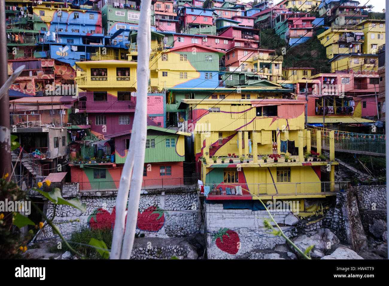 Colorful houses at Stobosa La Trinidad Stock Photo - Alamy