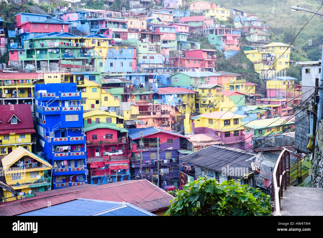 Colorful houses at Stobosa La Trinidad Stock Photo - Alamy