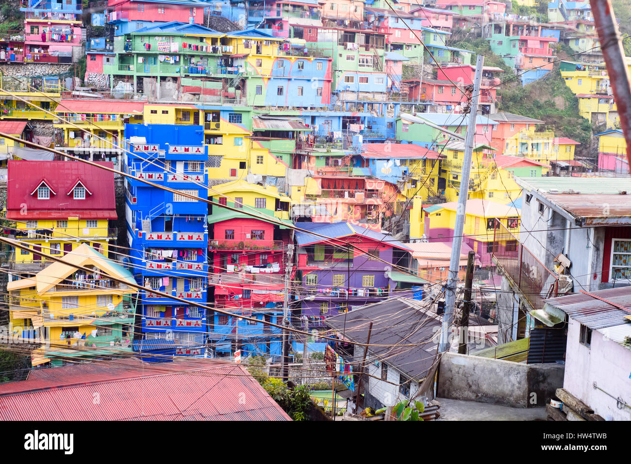 Colorful houses at Stobosa La Trinidad Stock Photo - Alamy