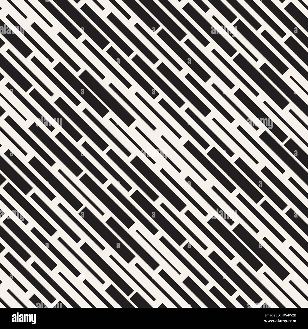 Vector Seamless Black And White Irregular Dash Rectangles Grid Pattern ...