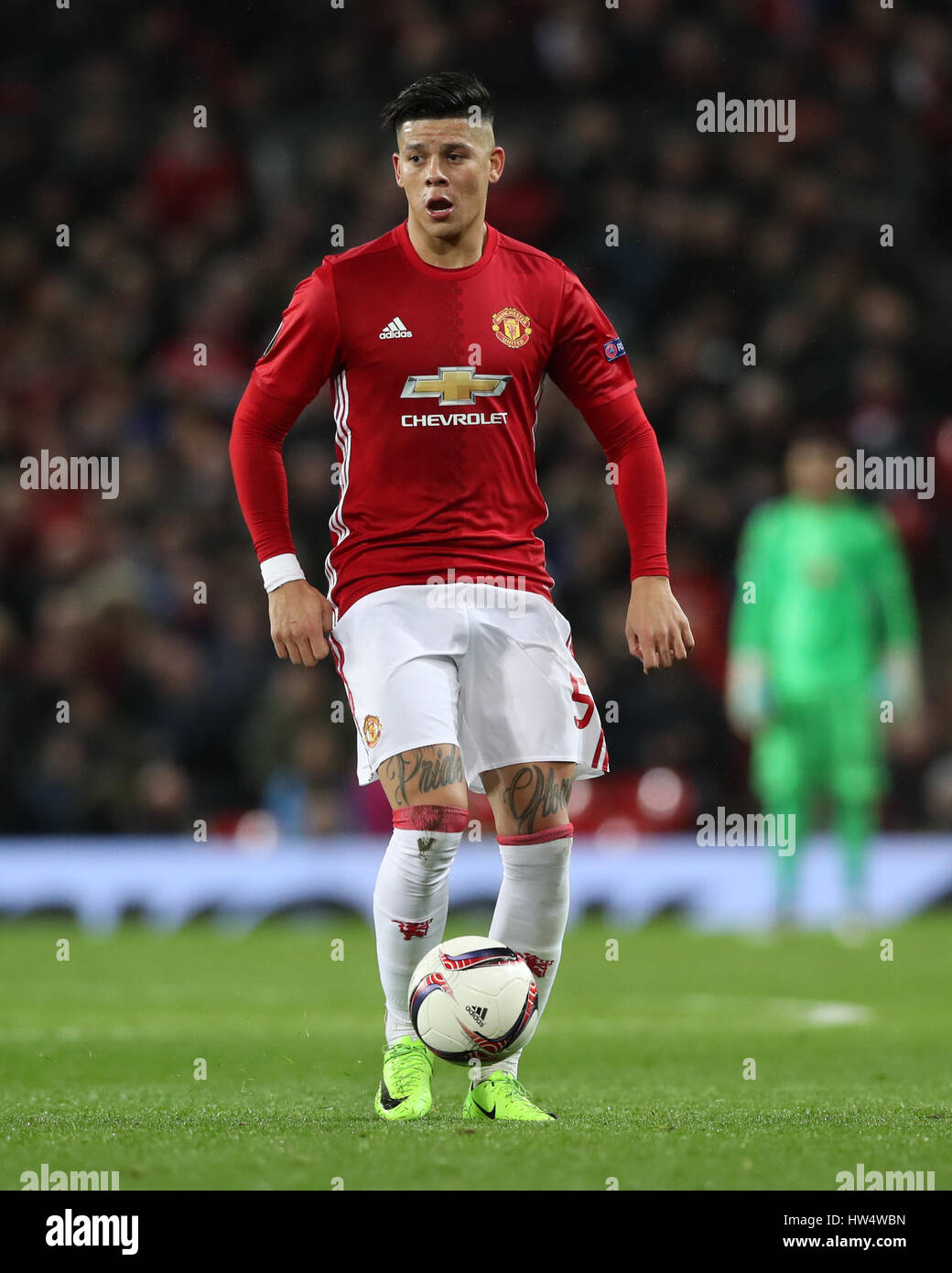 Manchester United's Marcos Rojo during the UEFA Europa League Round of ...