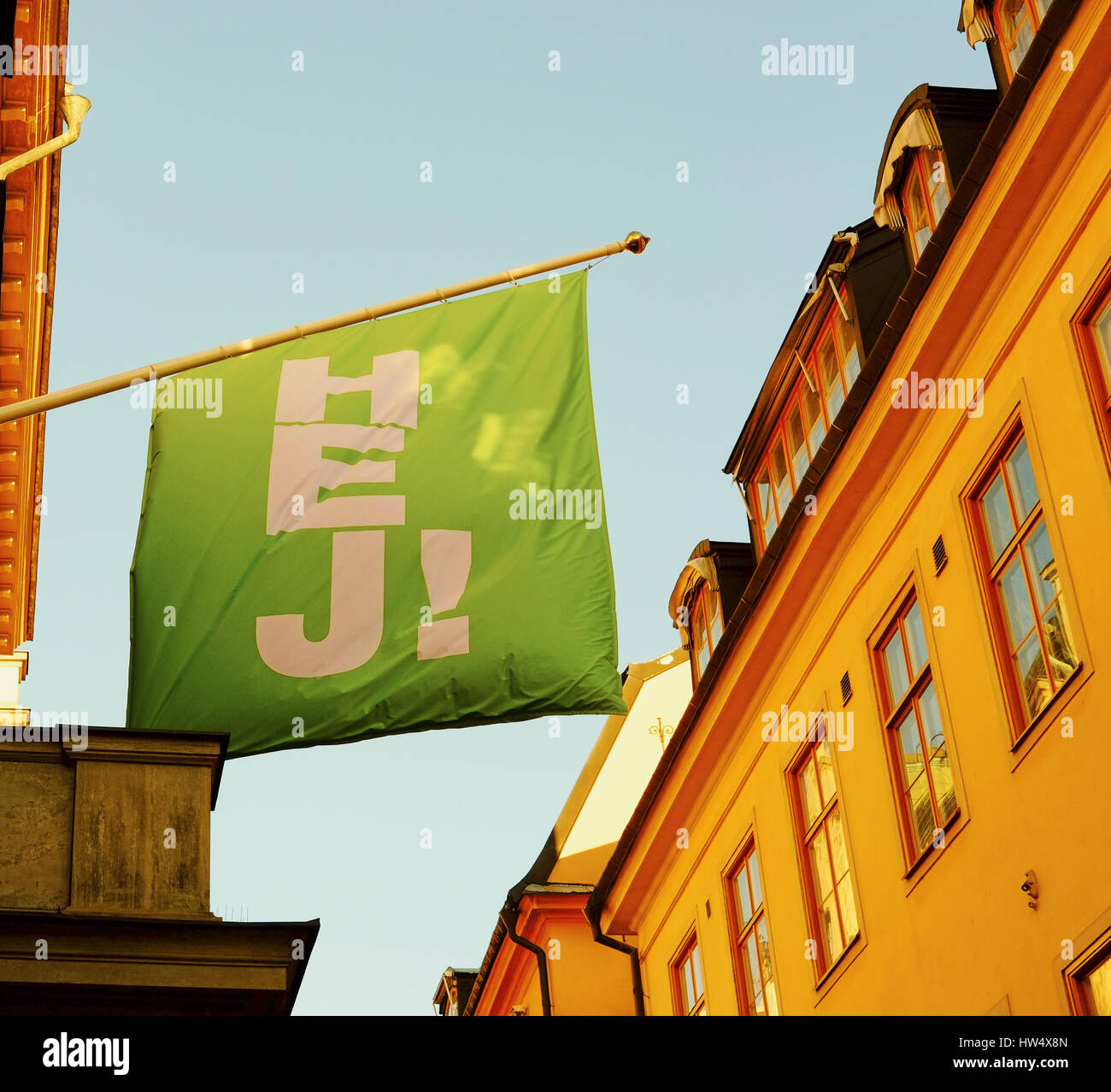 Hello flag hi-res stock photography and images - Alamy