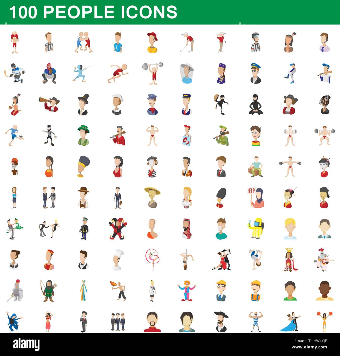 Set young female dancer Stock Vector Images - Alamy