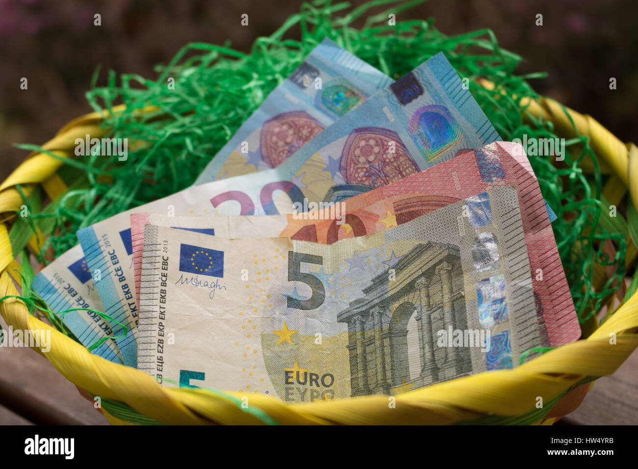 Easter Surprise, money, europe Stock Photo - Alamy