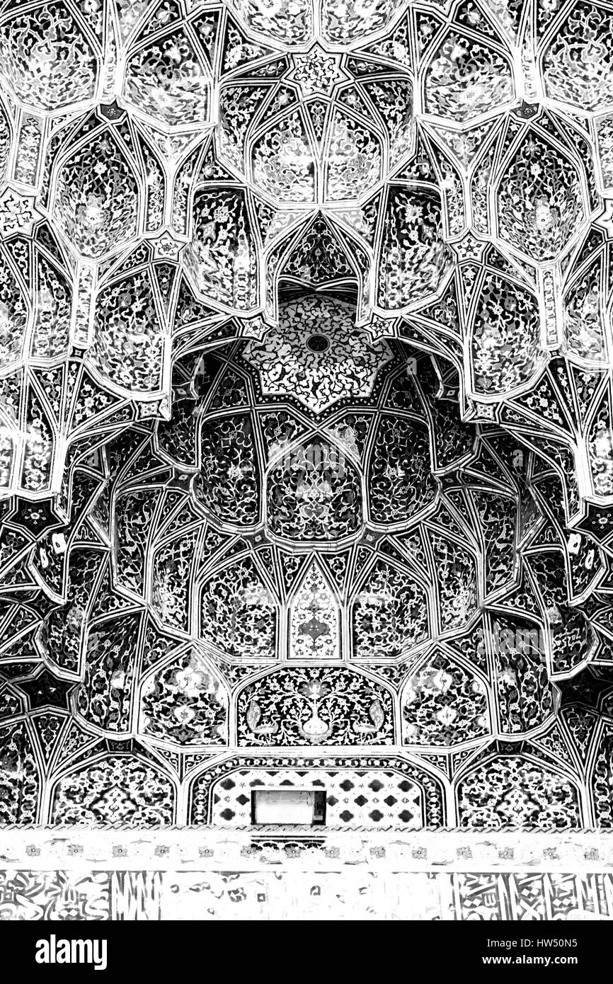 blur in iran abstract texture of the religion architecture mosque roof ...