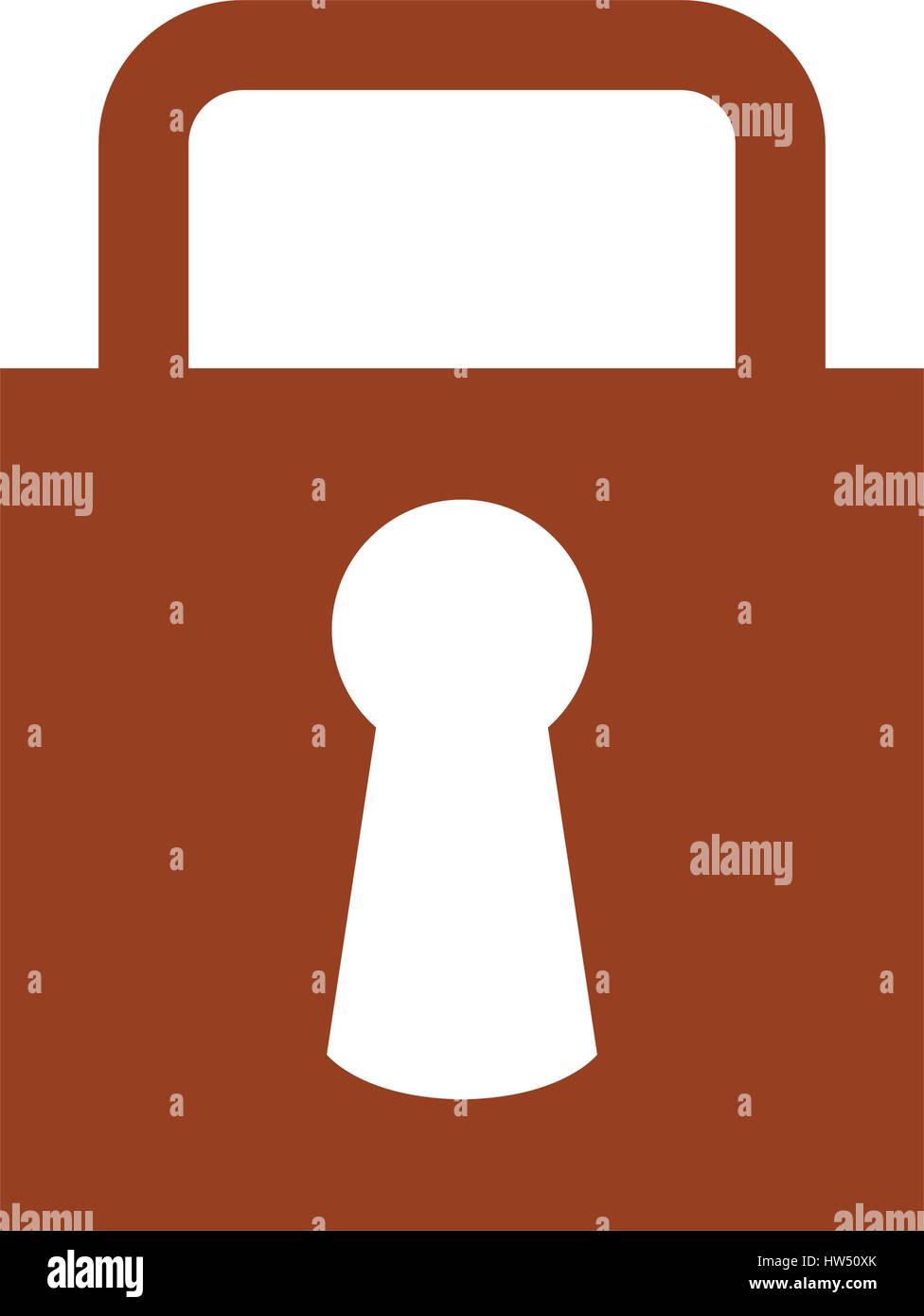 lock icon illustrated on a white background in vector Stock Vector ...