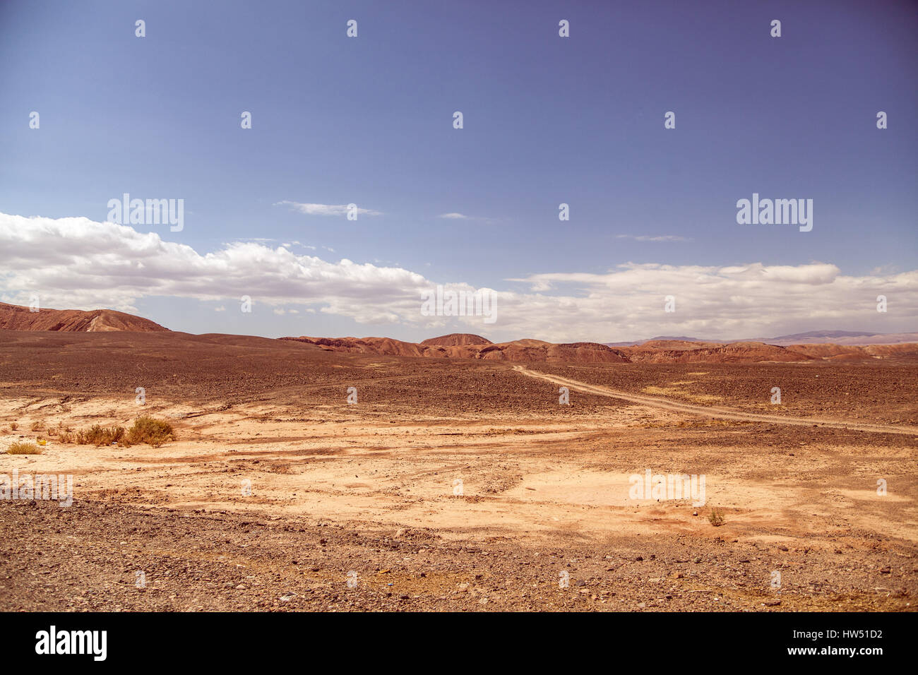 The breathtaking view of the Atacama Desert in Chile. It is a plateau ...