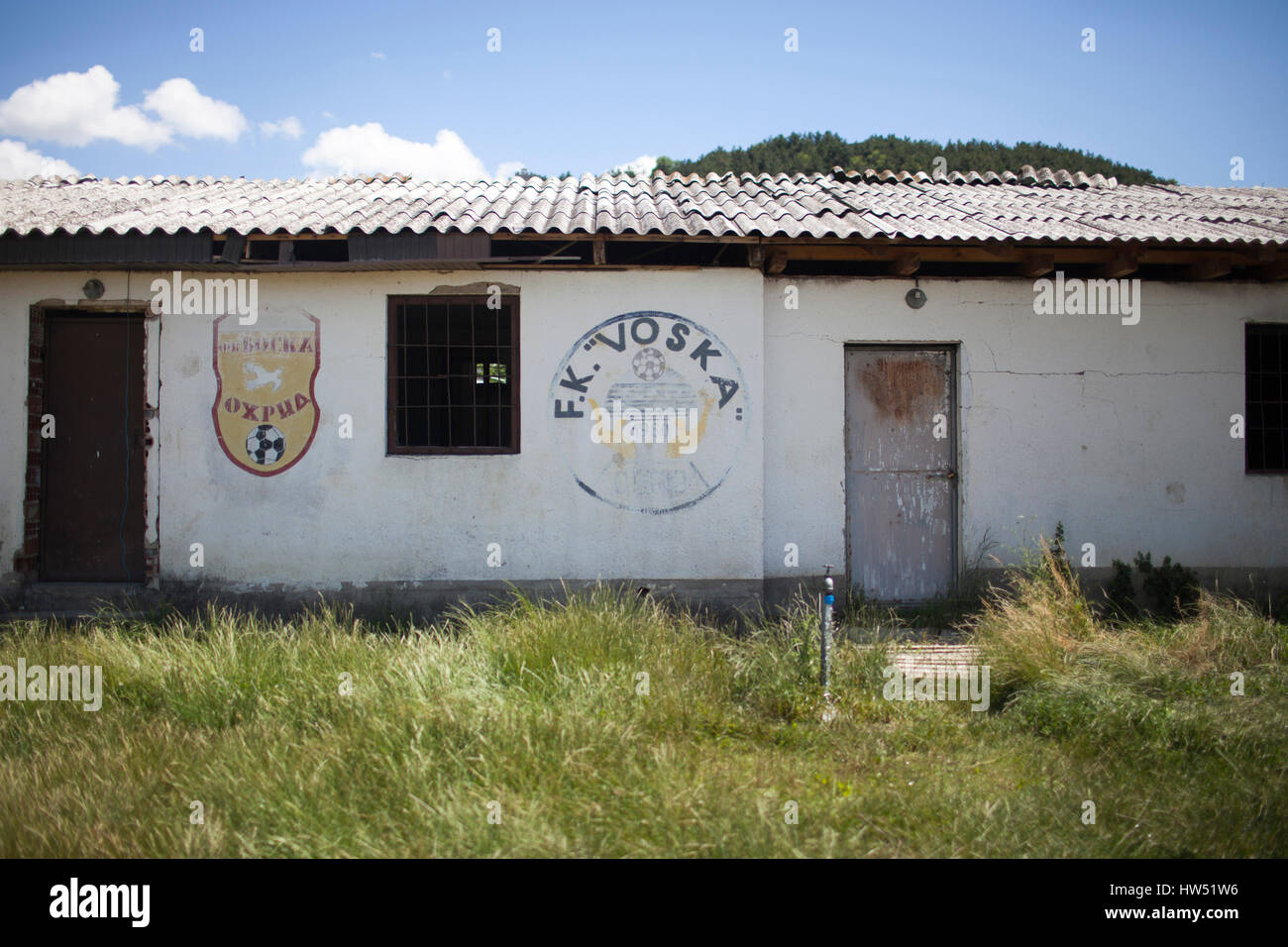 Football club of FK Voska in Ohrid, Republic of Macedonia Stock Photo ...