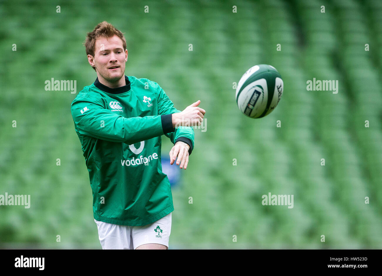 Ireland scrum half Kieran Marmion during the Captain's Run at the Aviva ...