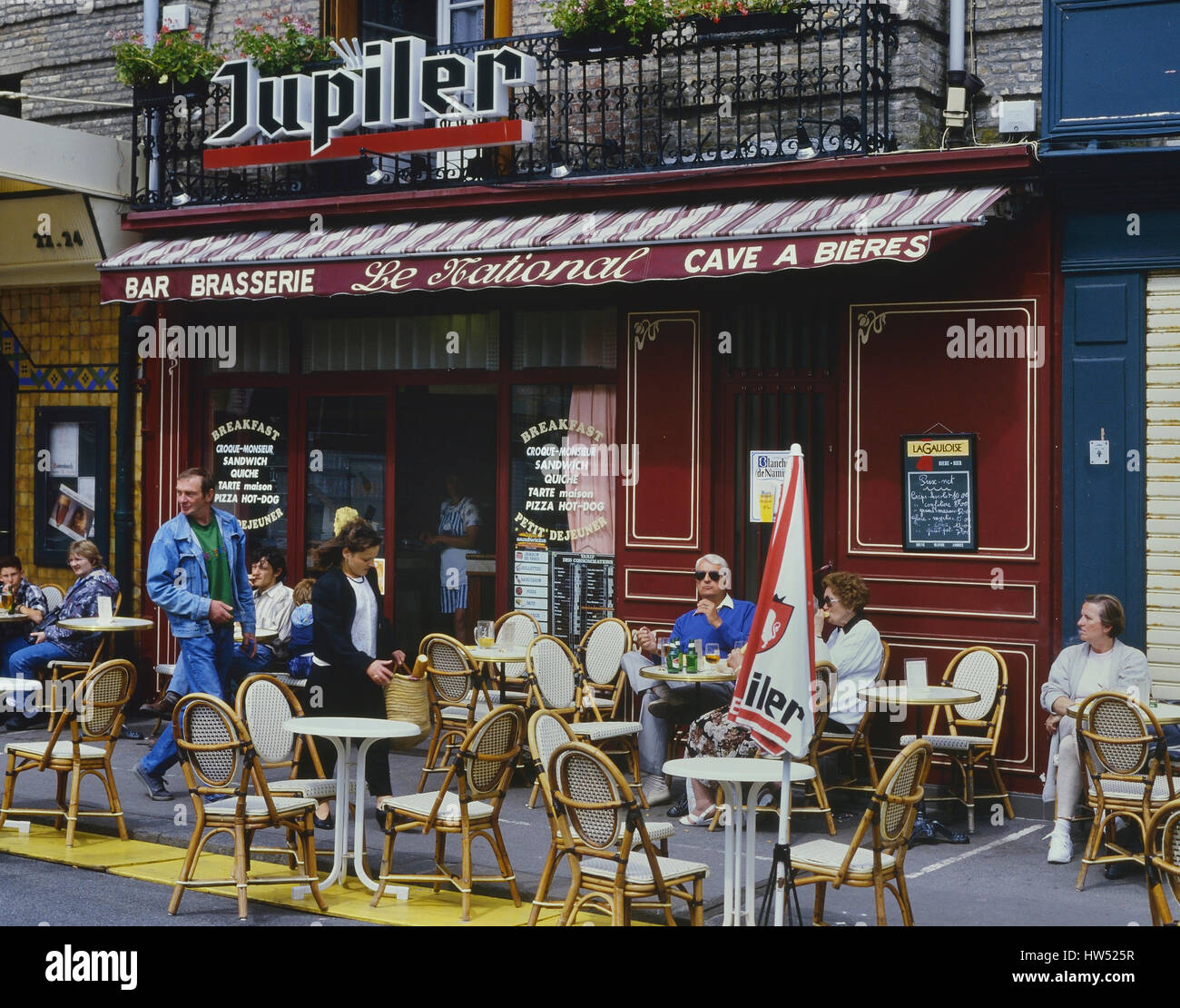 Bar and brasserie. Dieppe. Normandy. France Stock Photo - Alamy