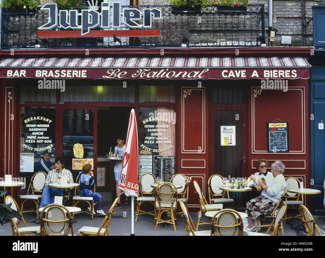 Bar and brasserie. Dieppe. Normandy. France Stock Photo - Alamy