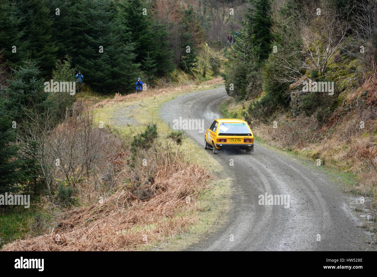 Rally cars on rally special stage Stock Photo - Alamy
