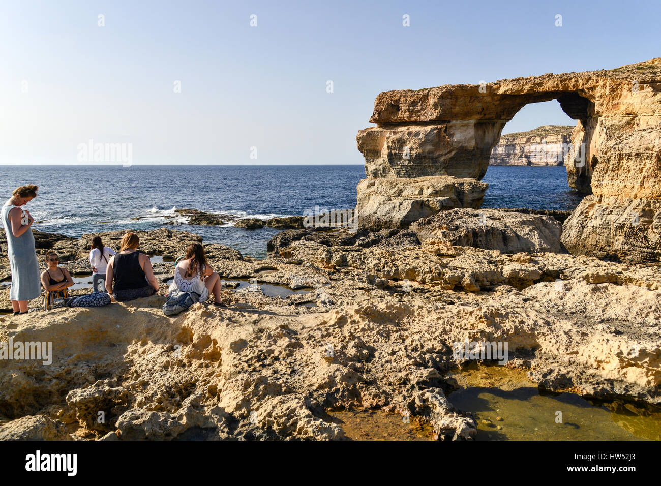 Azure Window Natural Rock Arch - Malta Stock Photo - Alamy