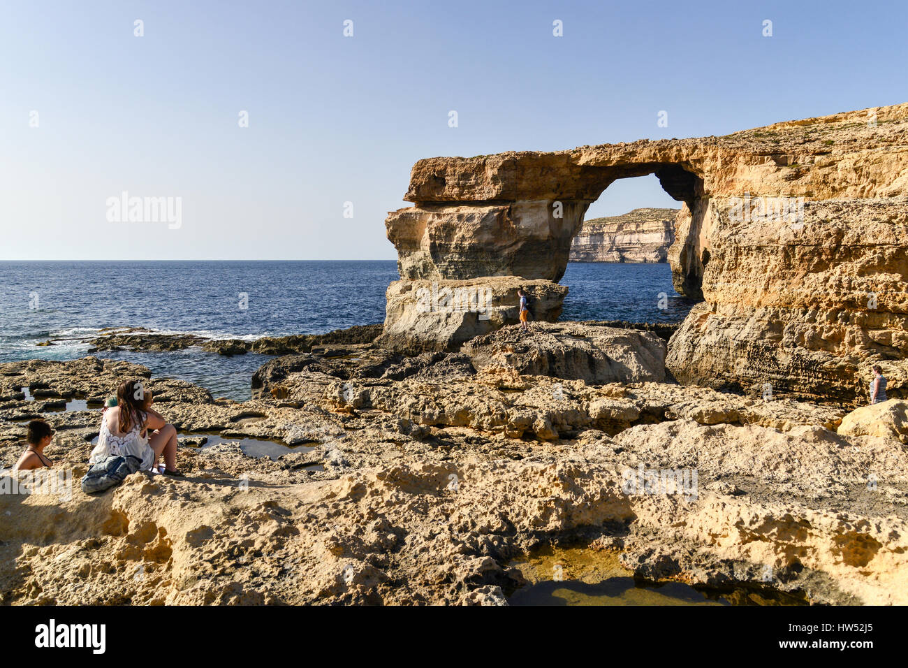 Azure Window Natural Rock Arch - Malta Stock Photo - Alamy