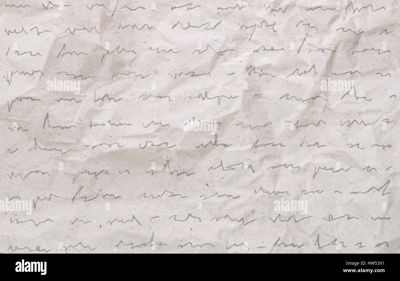 textured recycled crumped paper sheet backdrop - copy space Stock Photo ...