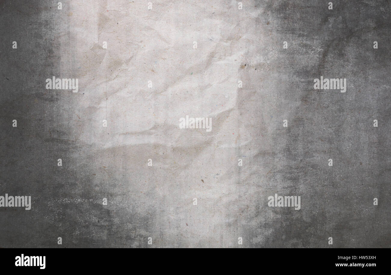 textured recycled crumped paper sheet backdrop - copy space Stock Photo ...