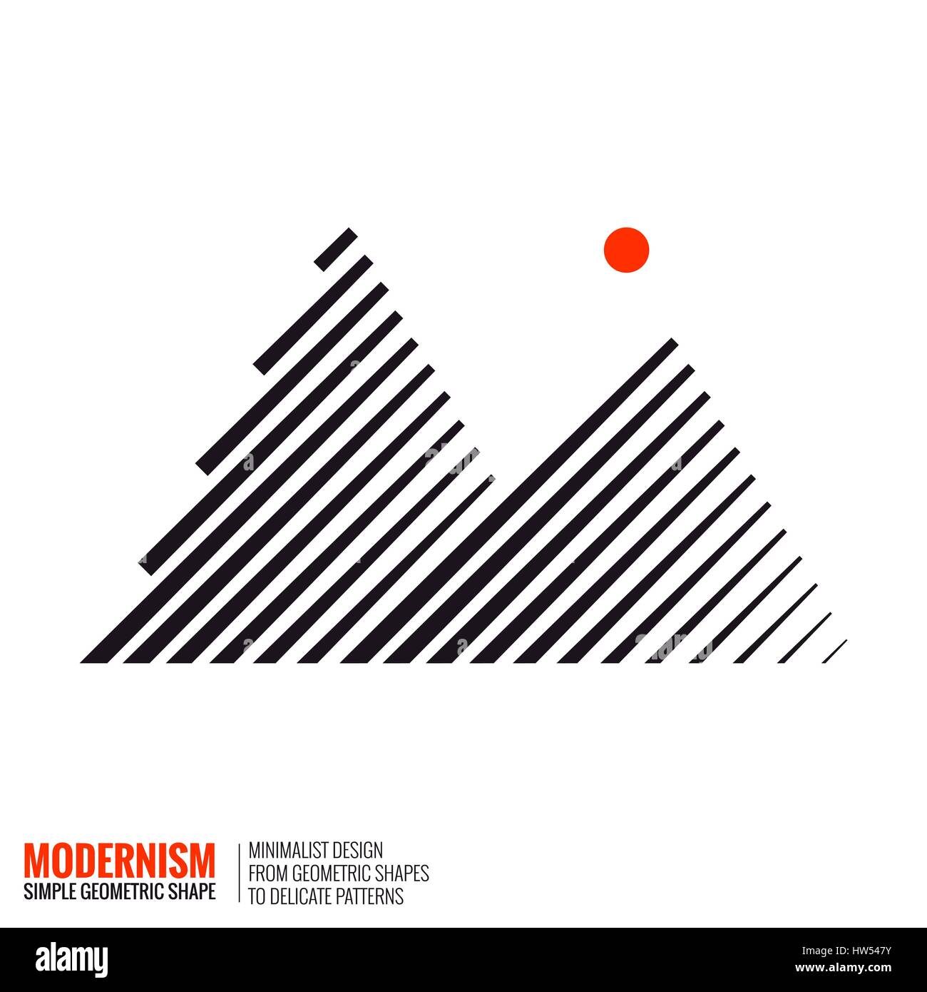 Geometric pictogram nature landscape simple Stock Vector Images - Alamy